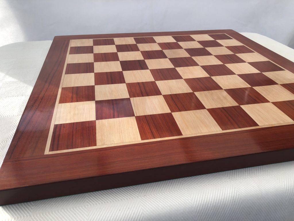 Redwood Chess Board with 2.2 inch Squares - ChessBaron Chess Sets ...