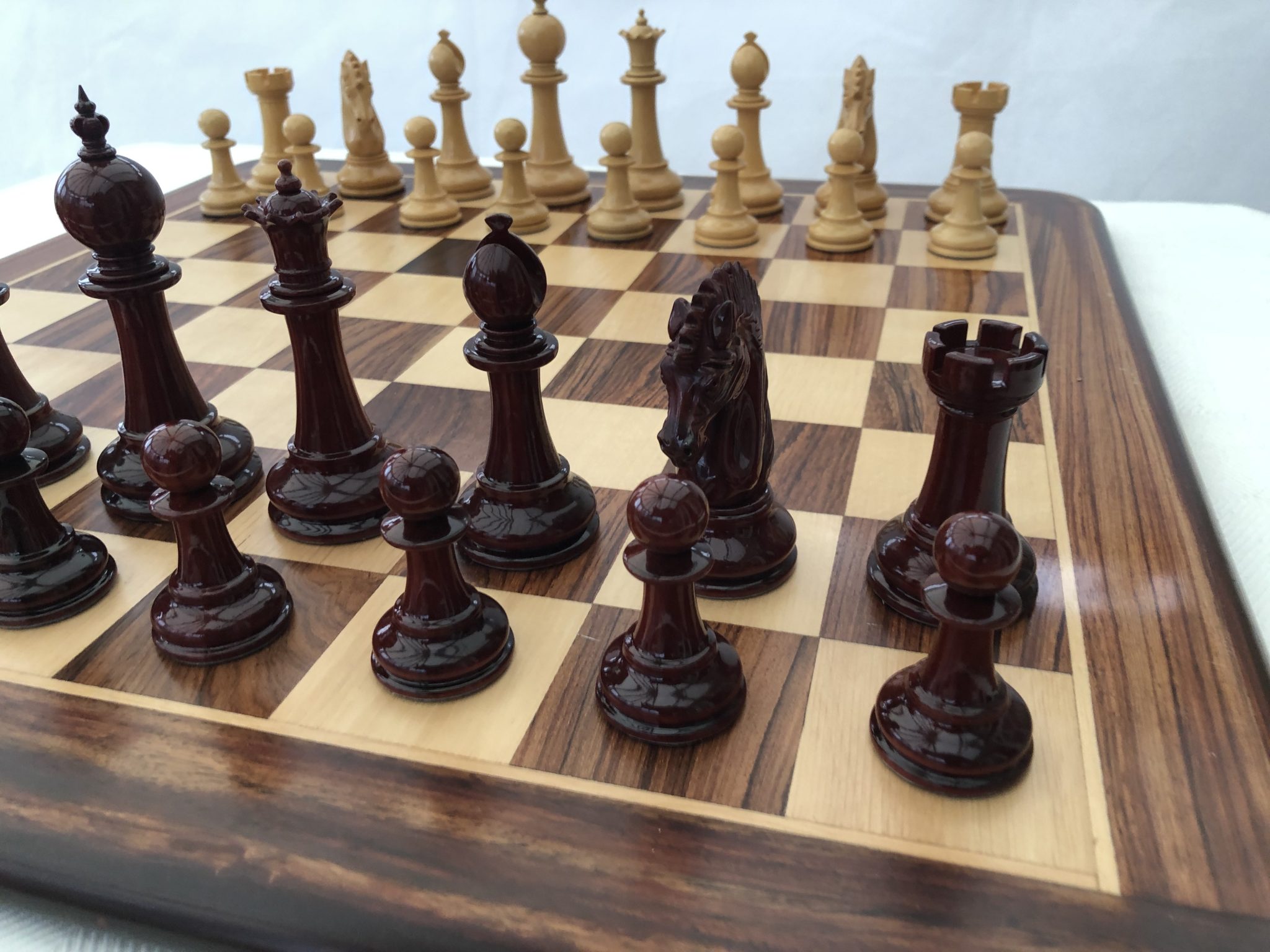 The Budapest Chess Set in Bud Rosewood - ChessBaron Chess Sets - 01278 ...