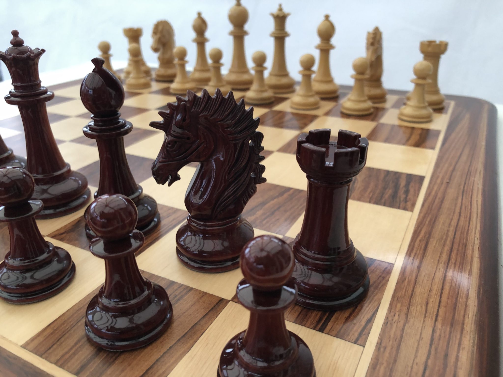 The Budapest Chess Set in Bud Rosewood - ChessBaron Chess Sets - 01278 ...