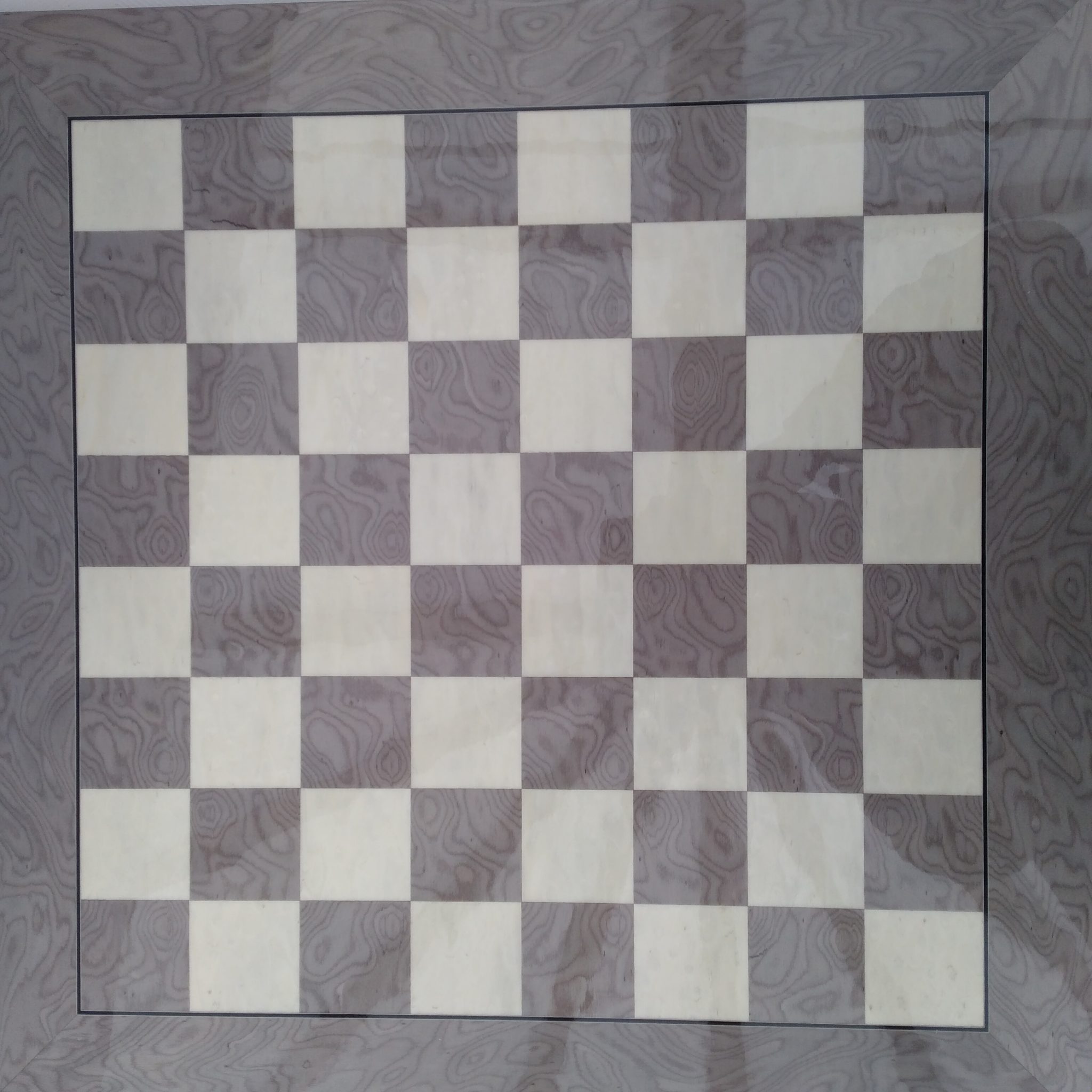 Grey Chess Board 2.2in Squares 24in Total - ChessBaron Chess Sets ...