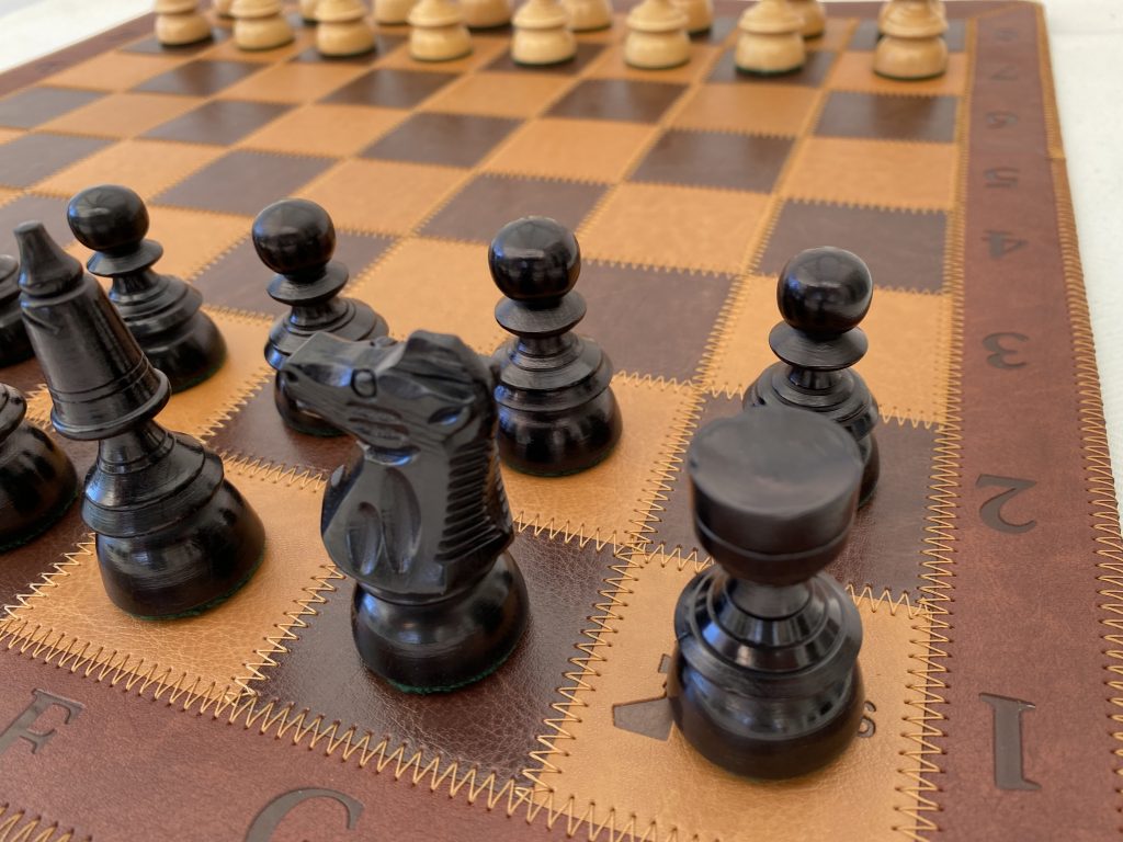 The Mandarin Weighted Ebonised Chess Set - ChessBaron Chess Sets ...