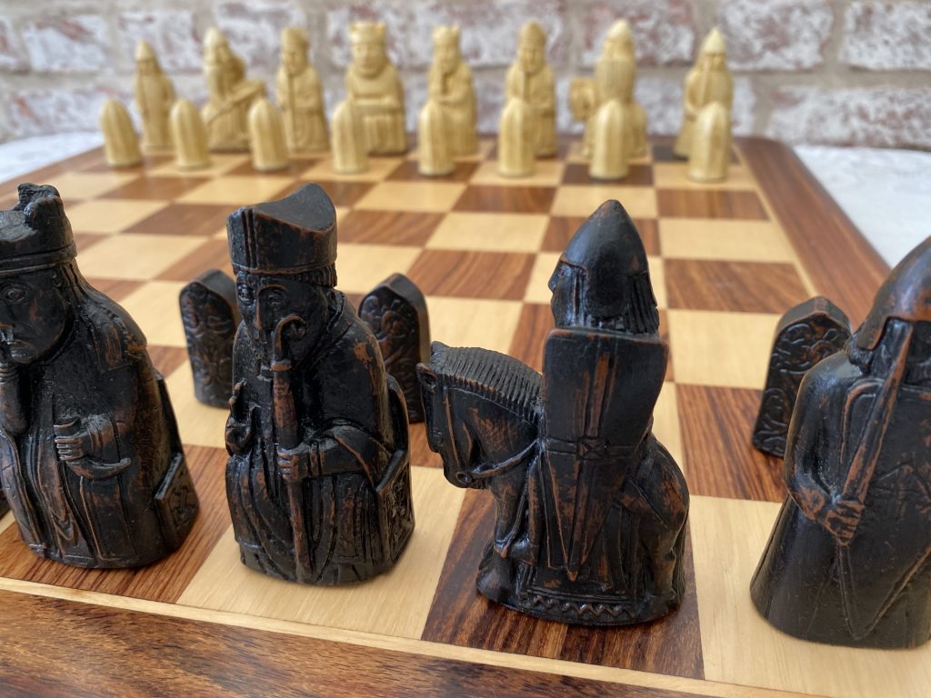 British Museum Isle of Lewis Chess Set - Ivory and Brown - ChessBaron ...