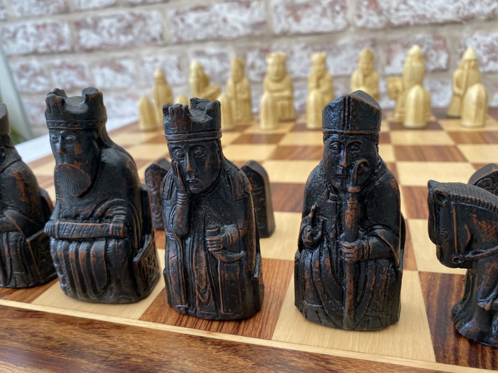British Museum Isle of Lewis Chess Set - Ivory and Brown - ChessBaron ...