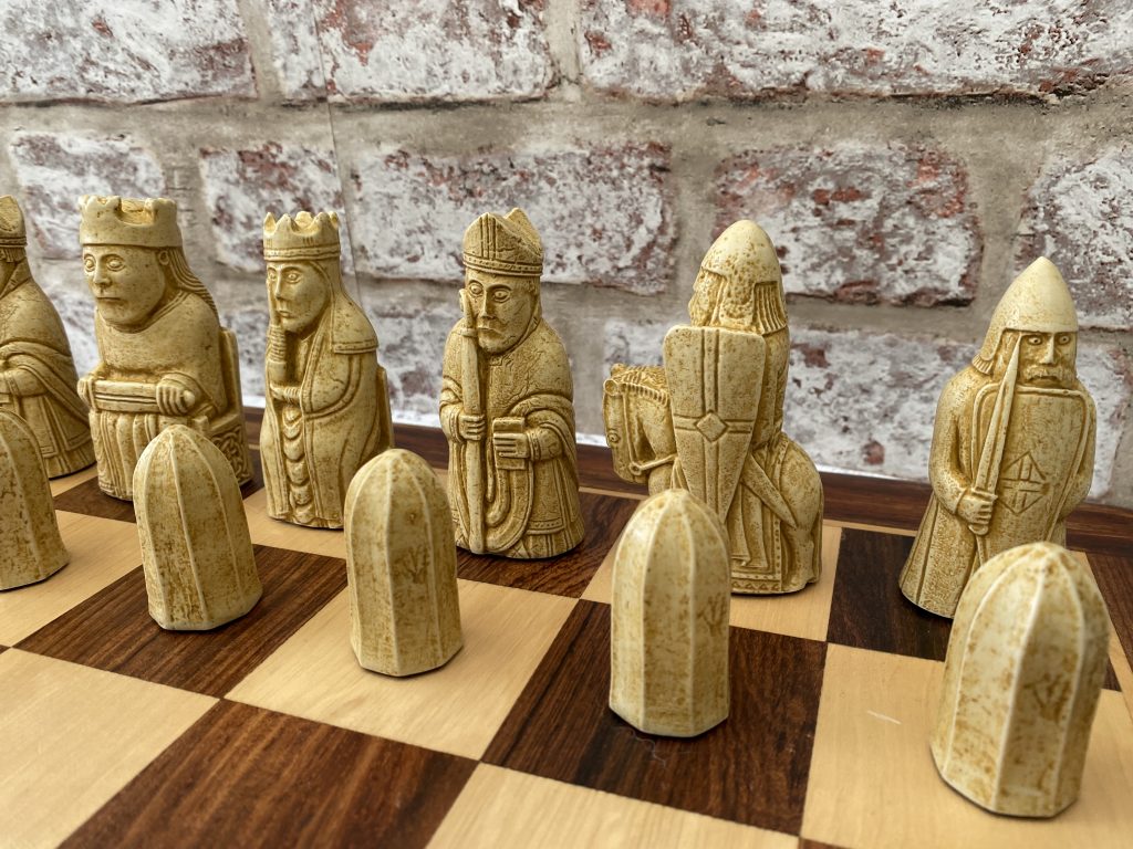 British Museum Isle of Lewis Chess Set - Ivory and Brown - ChessBaron ...