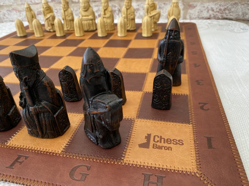 British Museum Isle of Lewis Chess Set - Ivory and Brown - ChessBaron ...
