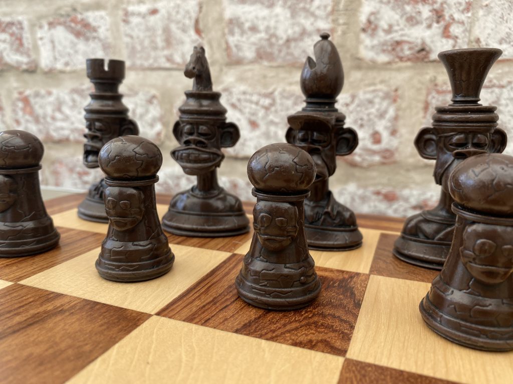 The Bored Ape Yacht Club Chess Set in White and Brown - ChessBaron ...