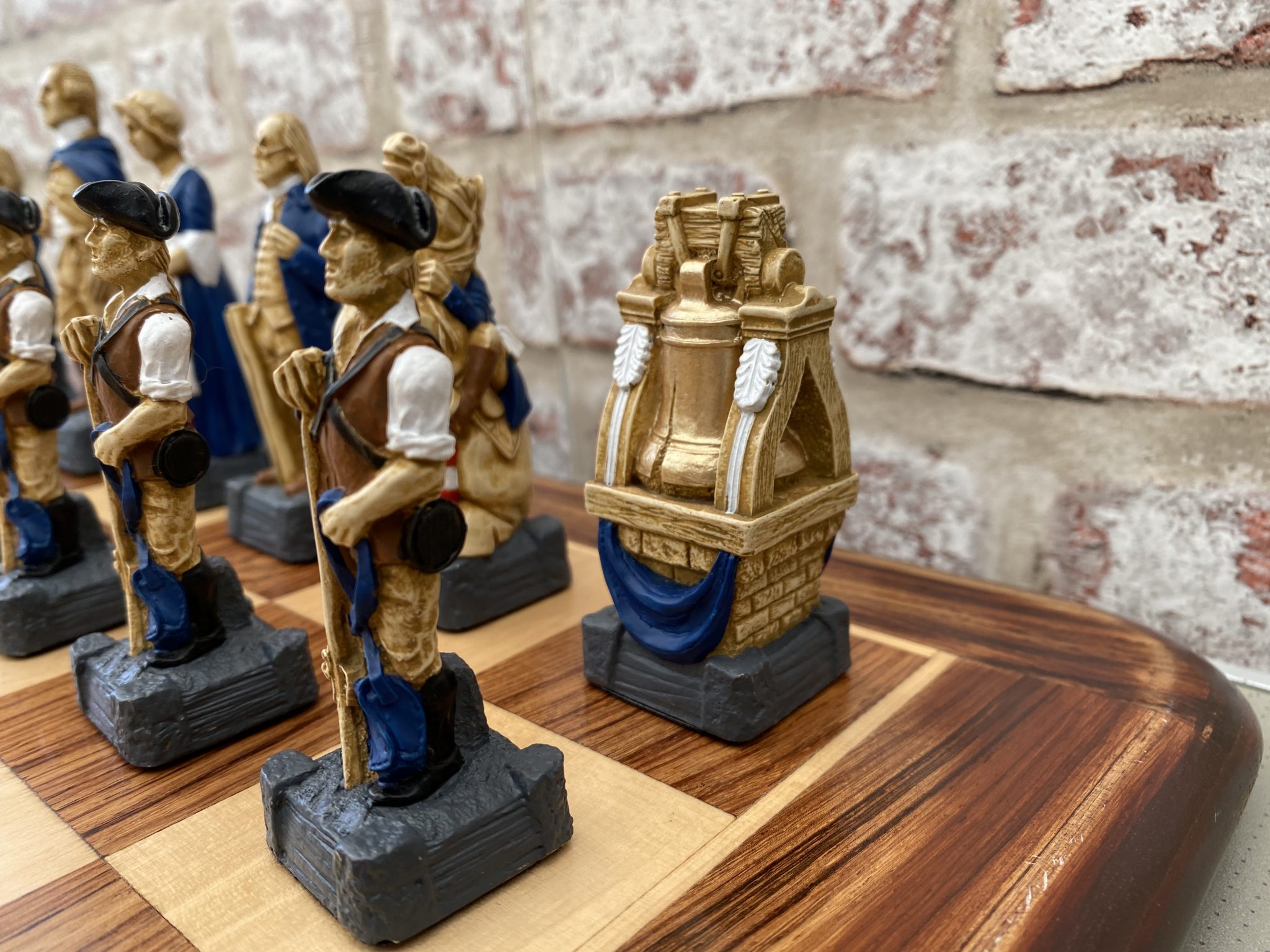Hand Decorated American Independence Chess - ChessBaron Chess Sets ...