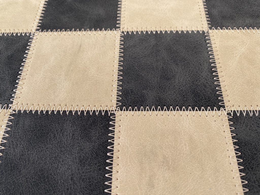 Black Leather Chess Mat - ChessBaron Chess Sets - 01278 426100