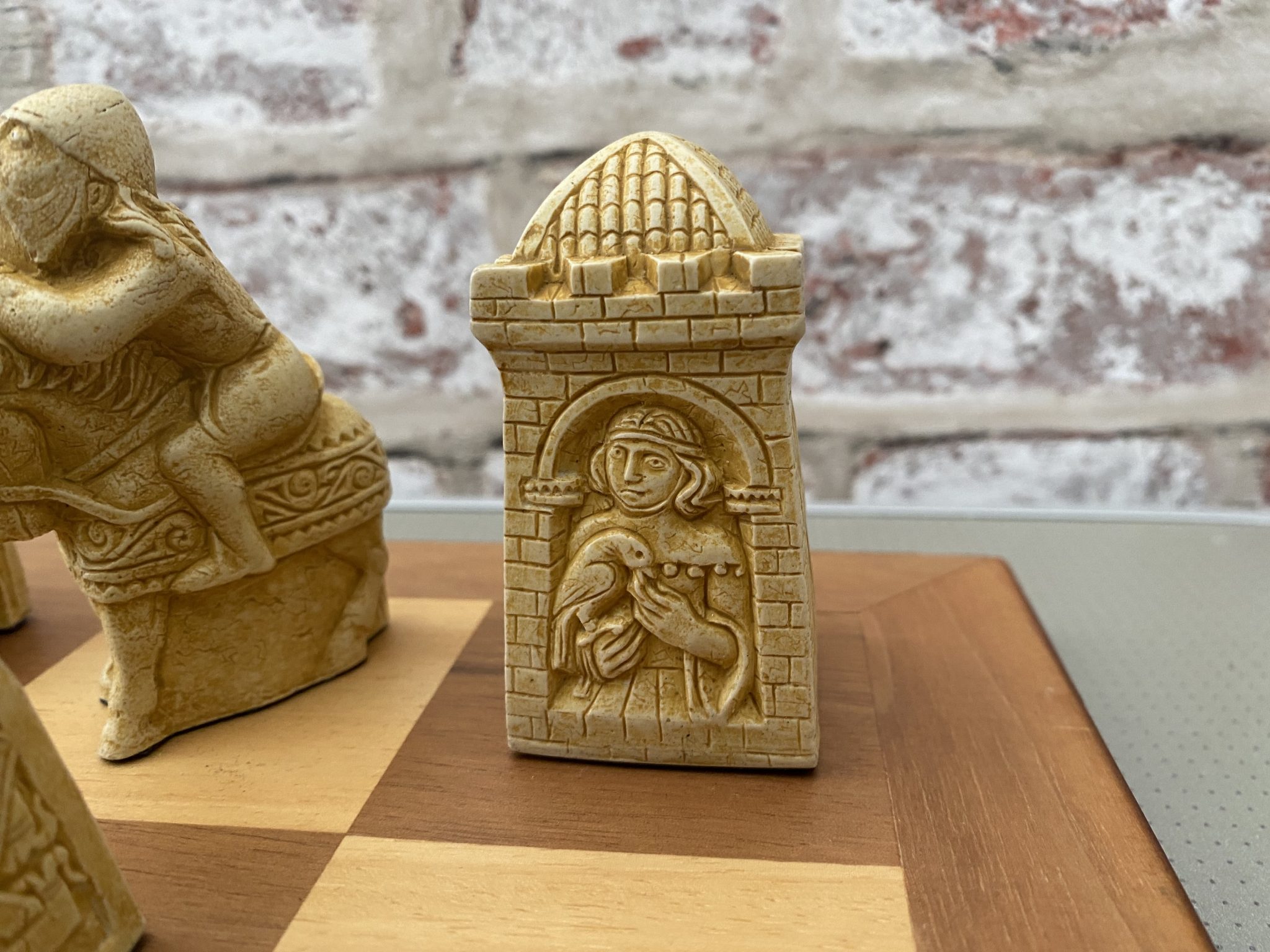 Gothic Chess Set - Classic Red and Ivory - ChessBaron Chess Sets ...