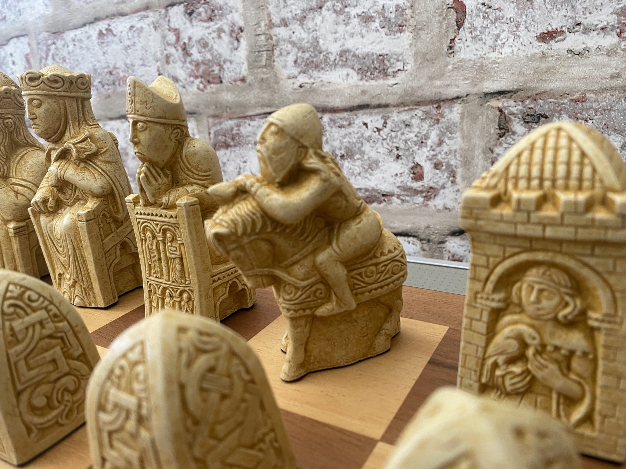 Gothic Chess Set - Classic Red and Ivory - ChessBaron Chess Sets ...