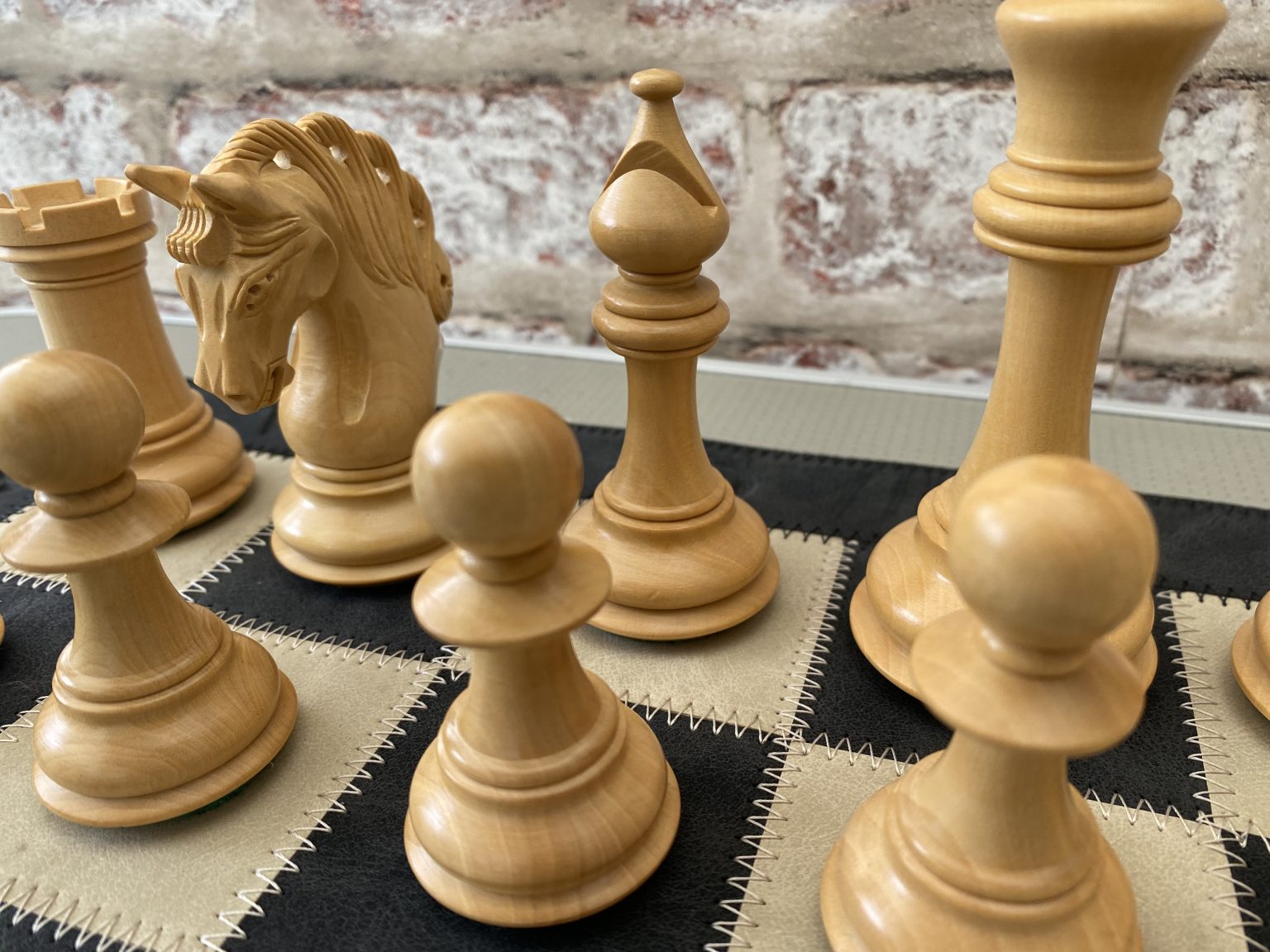 The Mayfield Ebonised Triple Weighted Chess Pieces - ChessBaron Chess ...