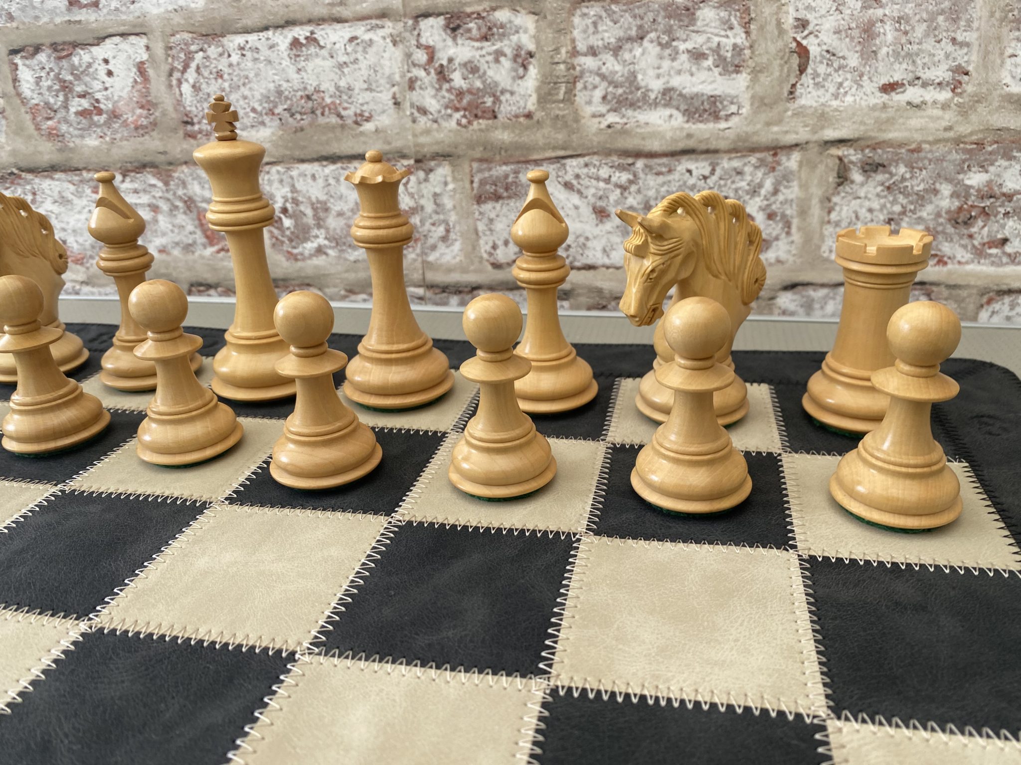 The Mayfield Ebonised Triple Weighted Chess Pieces - ChessBaron Chess ...