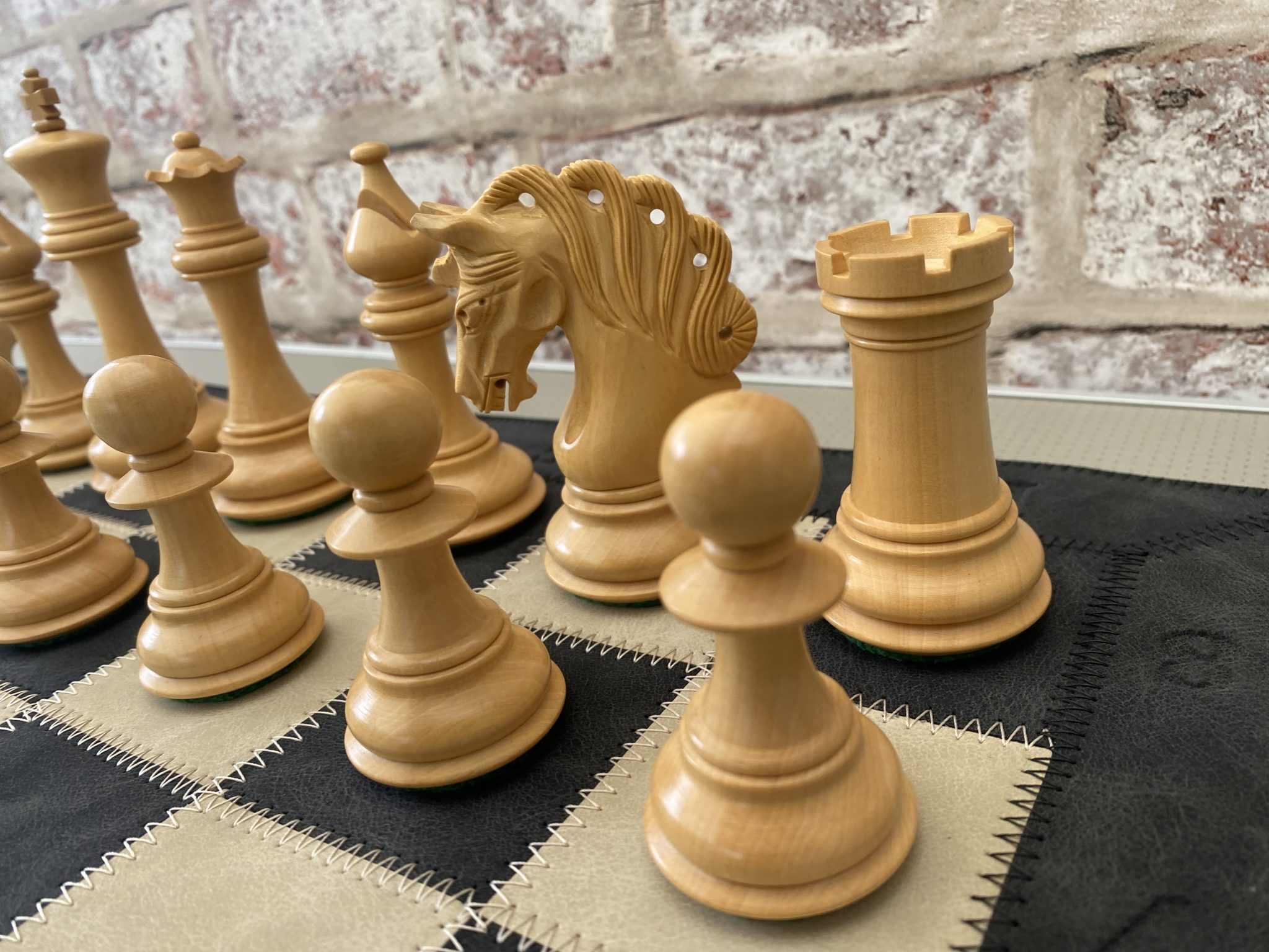 The Mayfield Ebonised Triple Weighted Chess Pieces - ChessBaron Chess ...